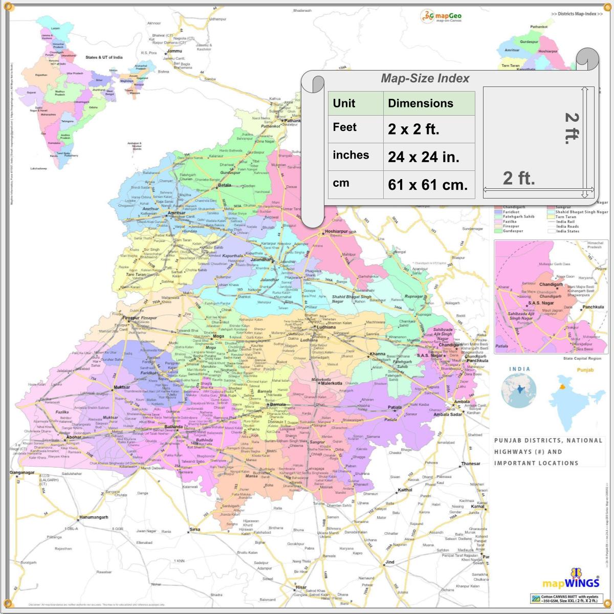 Punjab Road Map Delhi To Amritsar By Road Distance, Time & Useful
